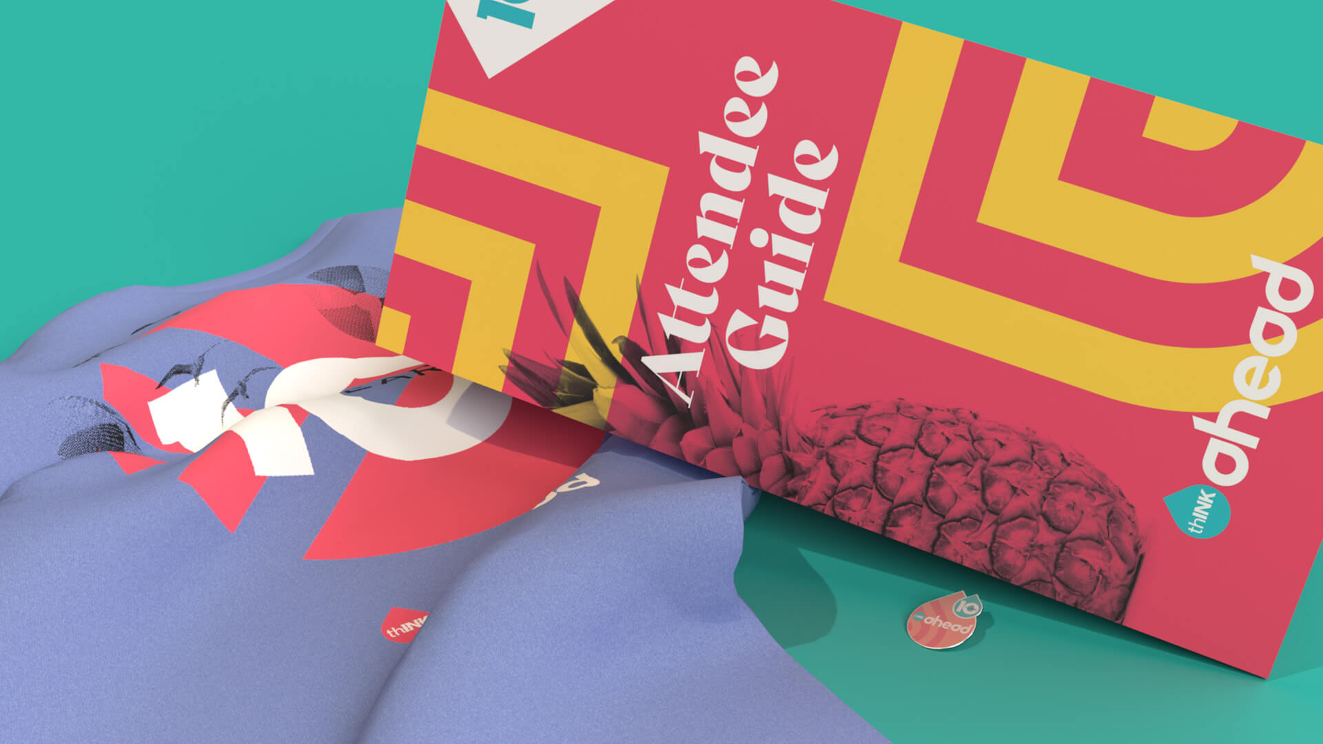 Gloss-Coated thINK Ahead 2024 Attendee Guide Trifold